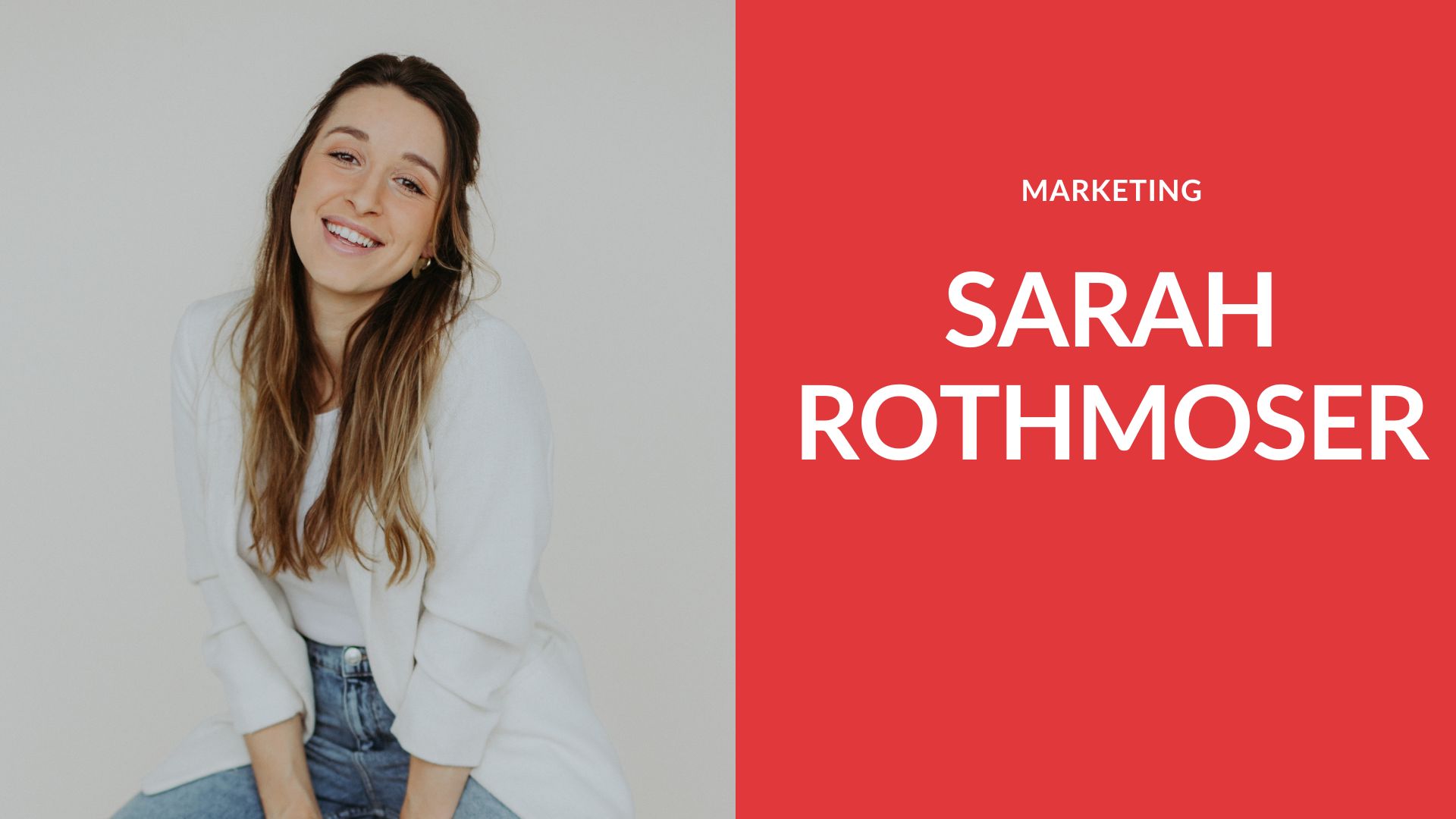 Marketing & PR Managerin – Sarah Hilbich - Rothmoser
